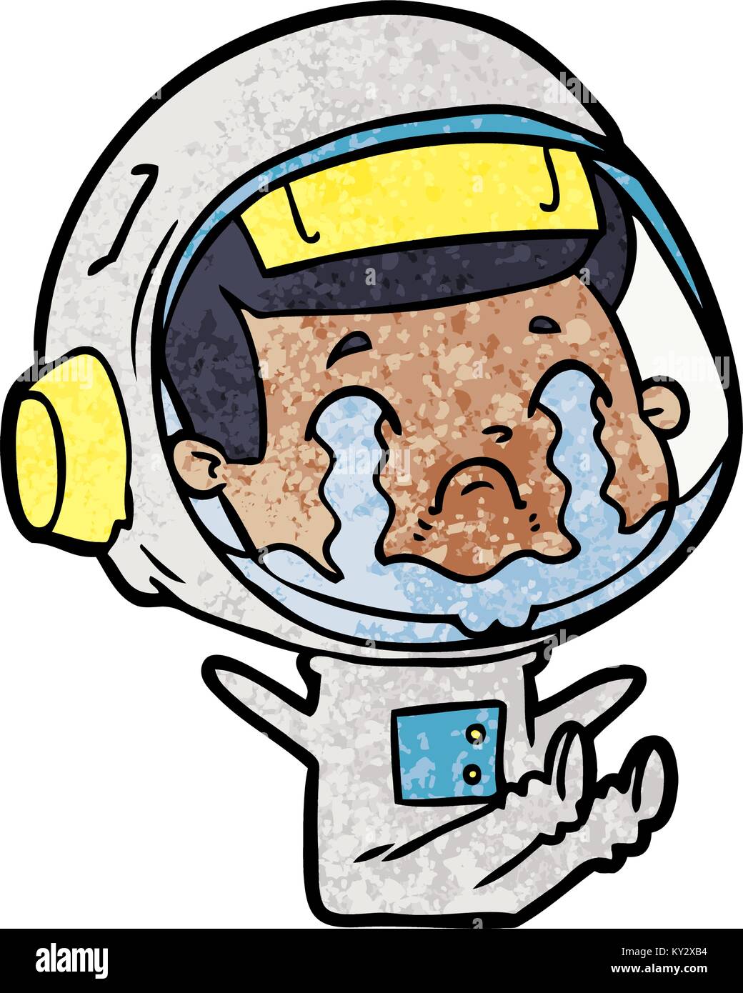 cartoon crying astronaut Stock Vector Image & Art - Alamy