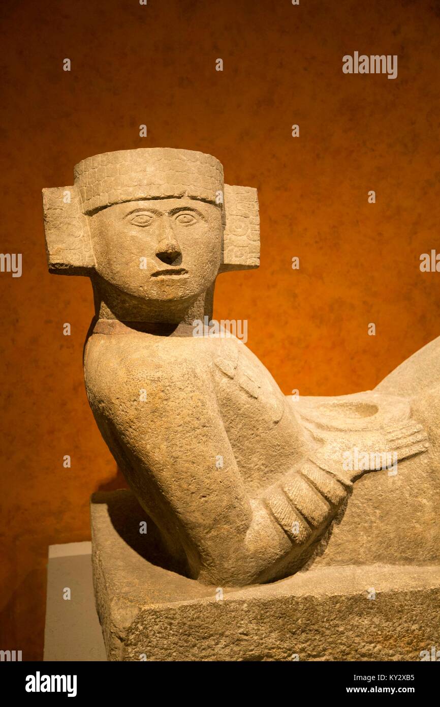 Chac-Mool from Chichen Itza, National Museum of Anthropology, Mexico ...