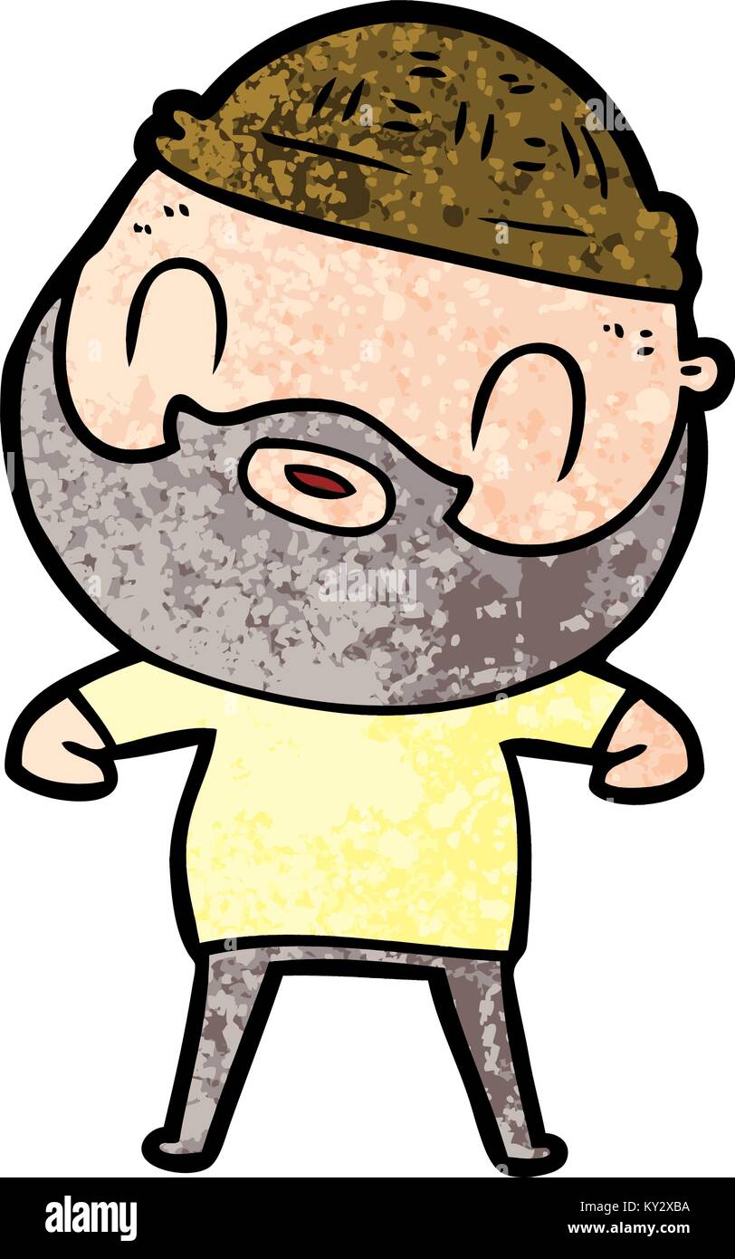 cartoon bearded man Stock Vector Image & Art - Alamy