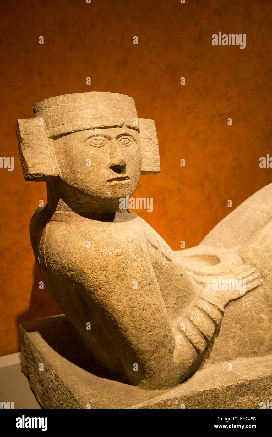 Chac-Mool from Chichen Itza, National Museum of Anthropology, Mexico ...