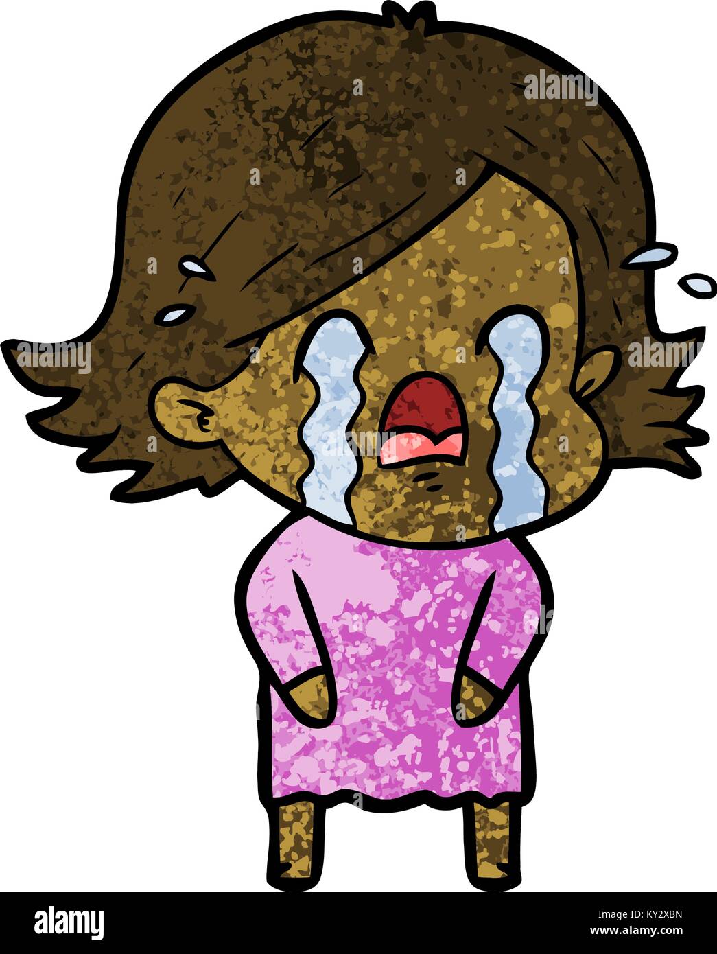 cartoon woman crying Stock Vector Image & Art - Alamy