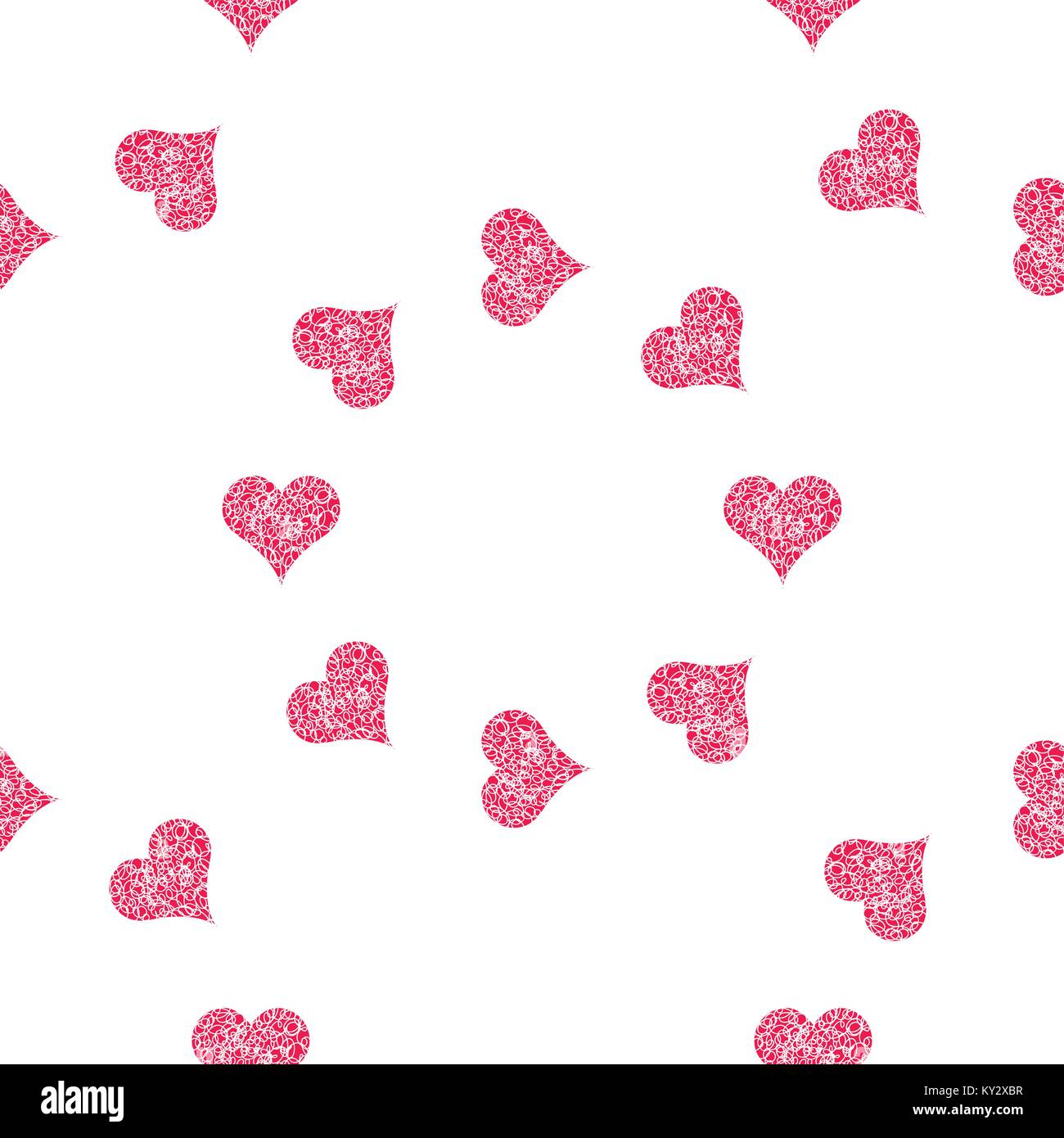 Seamless pattern background with hearts Stock Vector Image & Art - Alamy
