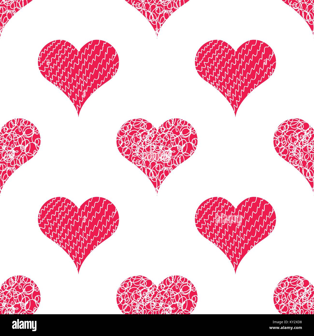 Heart. Vector seamless pattern background Stock Vector Image & Art - Alamy