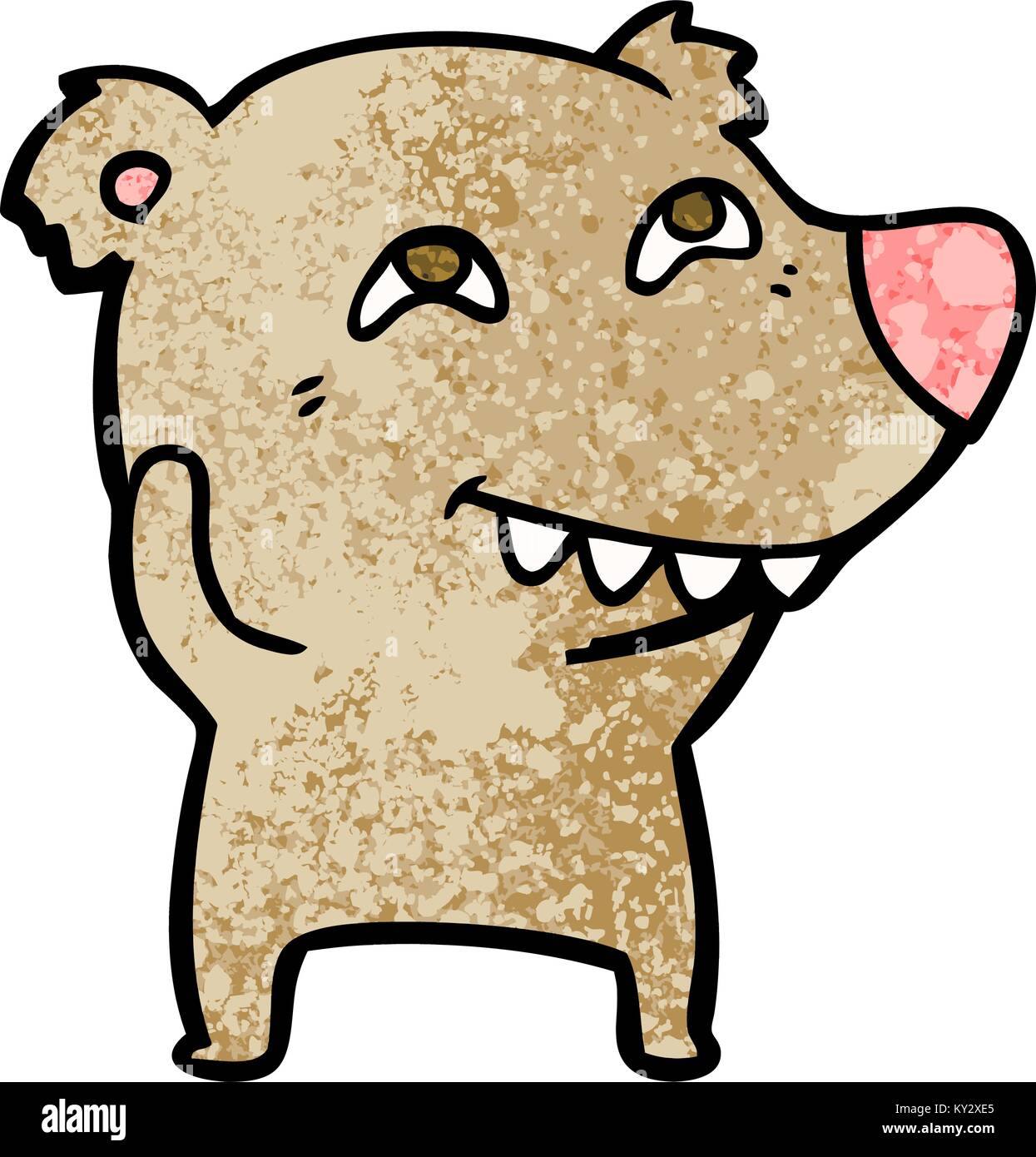 cartoon bear showing teeth Stock Vector Image & Art - Alamy