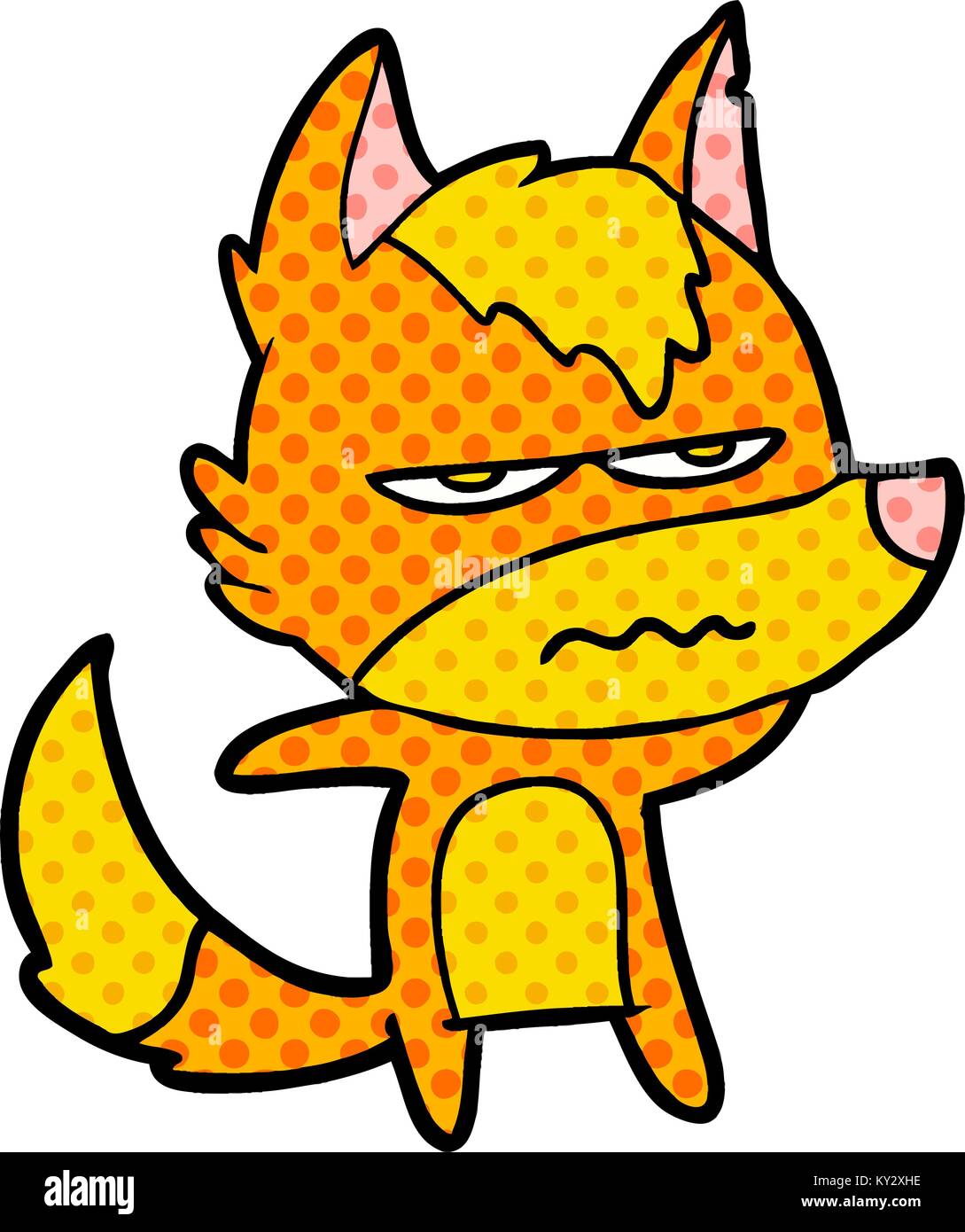 angry fox cartoon character Stock Vector Image & Art - Alamy