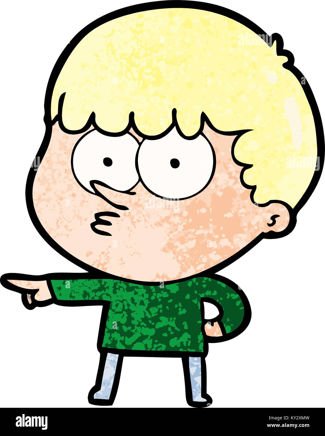 cartoon pointing boy Stock Vector Image & Art - Alamy