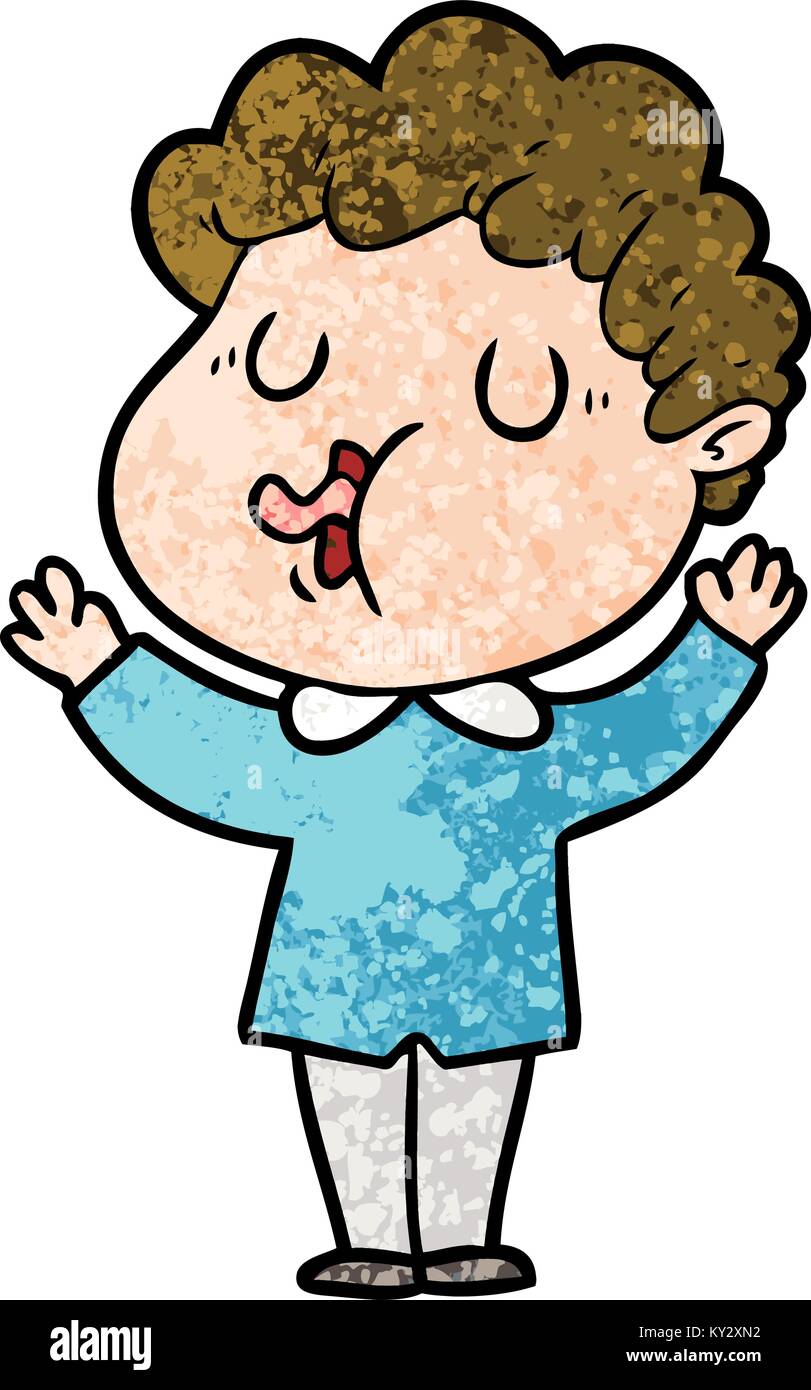 cartoon man singing Stock Vector Image & Art - Alamy