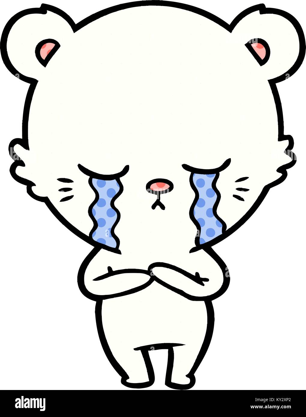 sad little polar bear cartoon Stock Vector Image & Art - Alamy