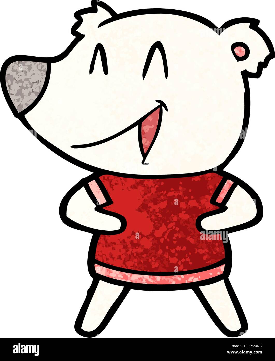 happy polar bear cartoon Stock Vector Image & Art - Alamy