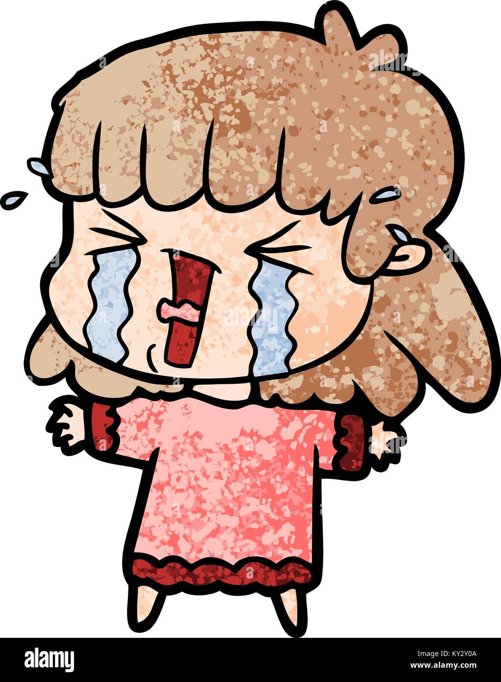 cartoon woman in tears Stock Vector Image & Art - Alamy