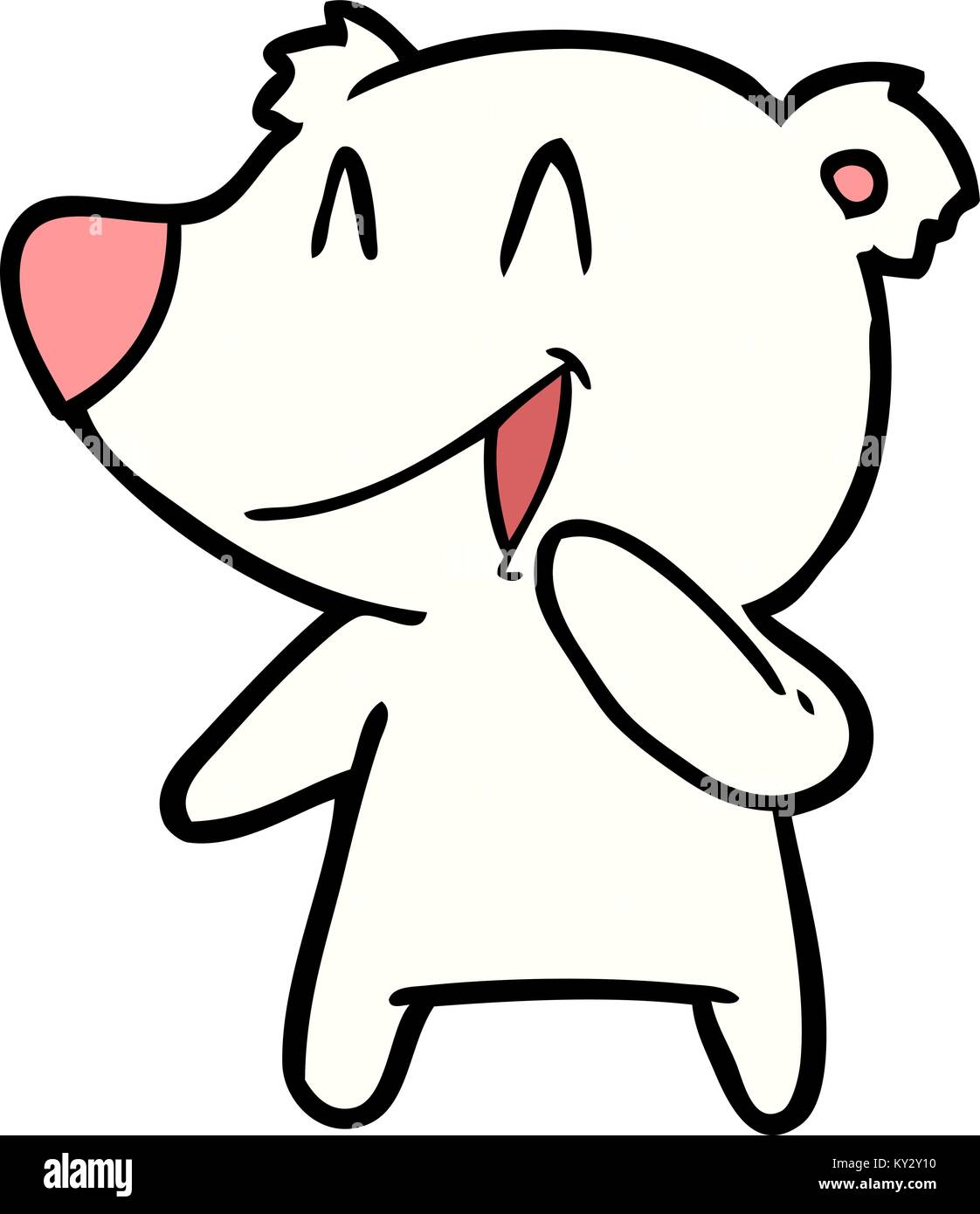 happy polar bear cartoon Stock Vector Image & Art - Alamy