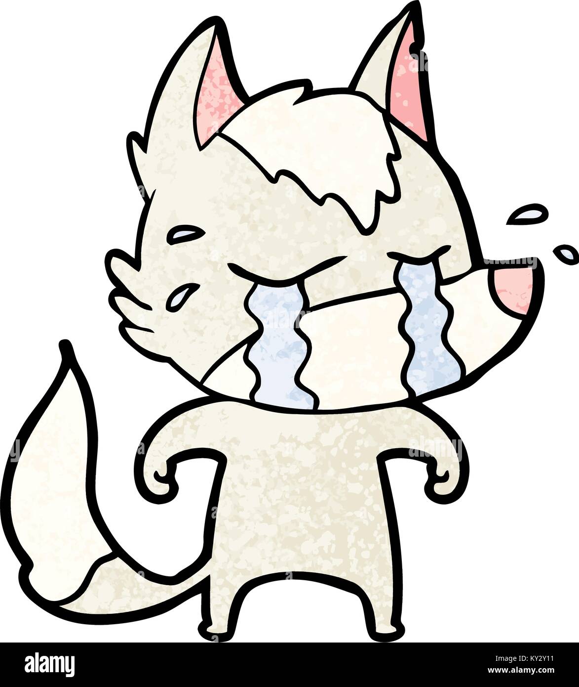 cartoon crying wolf Stock Vector Image & Art - Alamy