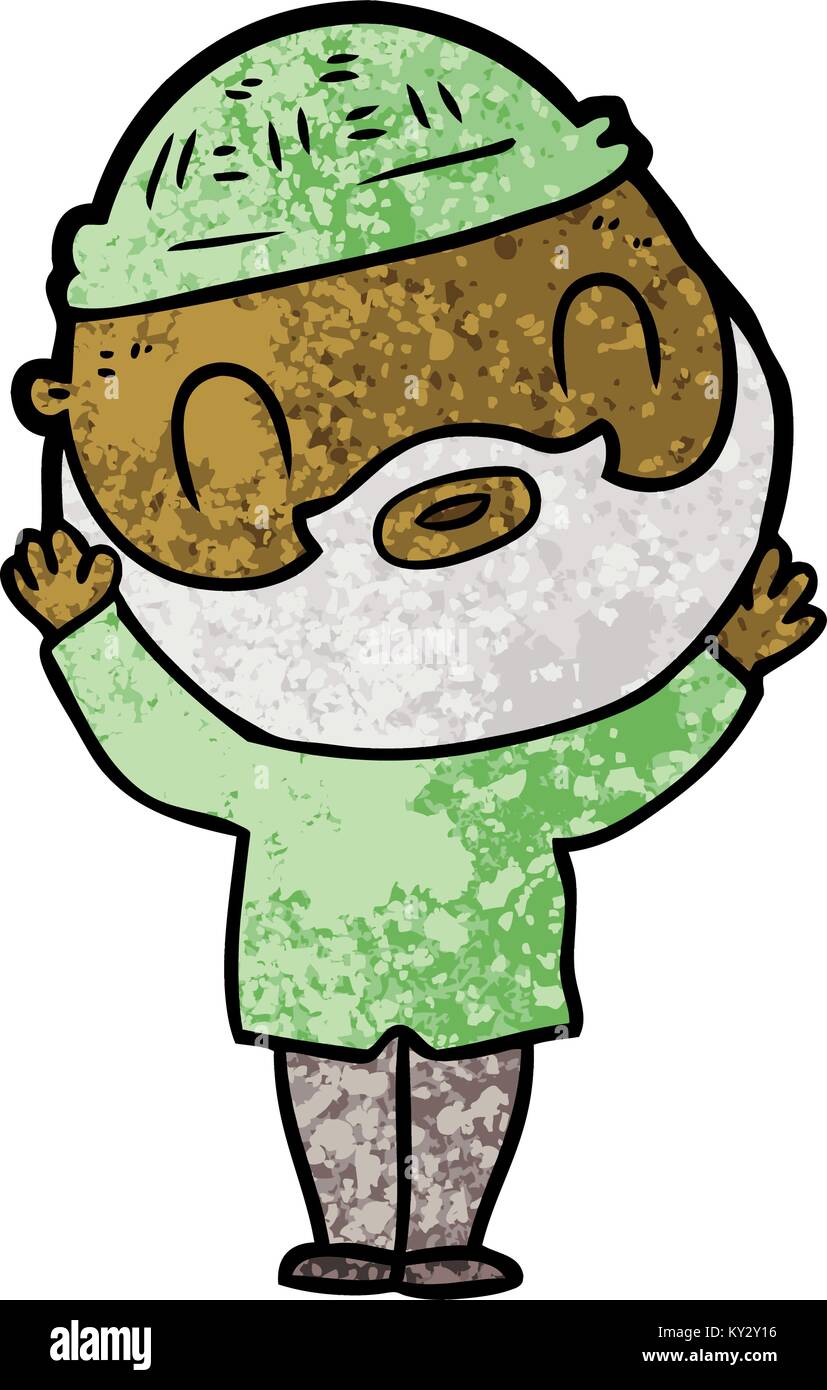 cartoon bearded man Stock Vector Image & Art - Alamy