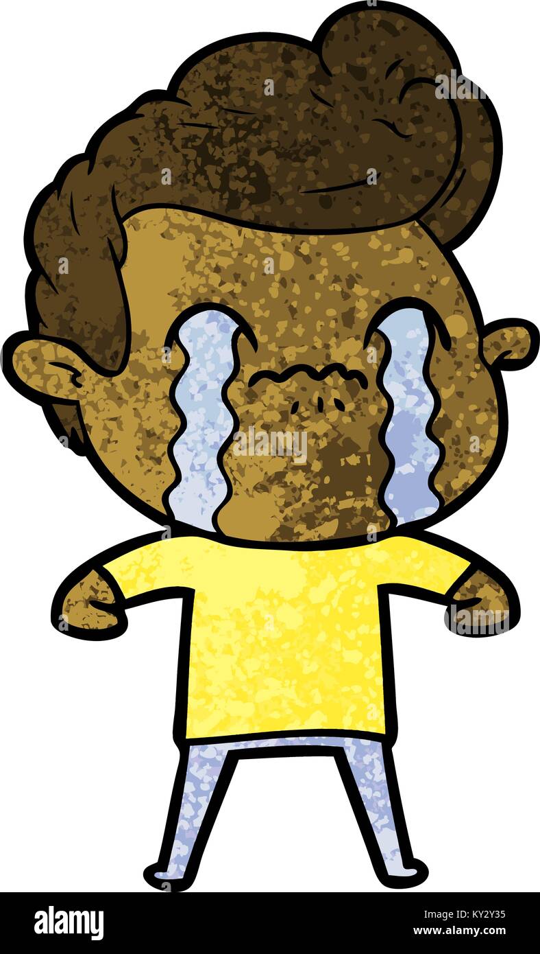 cartoon man crying Stock Vector Image & Art - Alamy