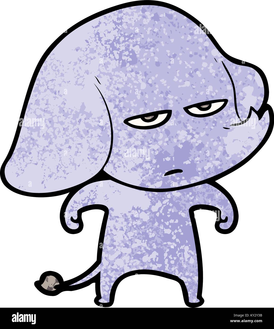 annoyed cartoon elephant Stock Vector Image & Art - Alamy