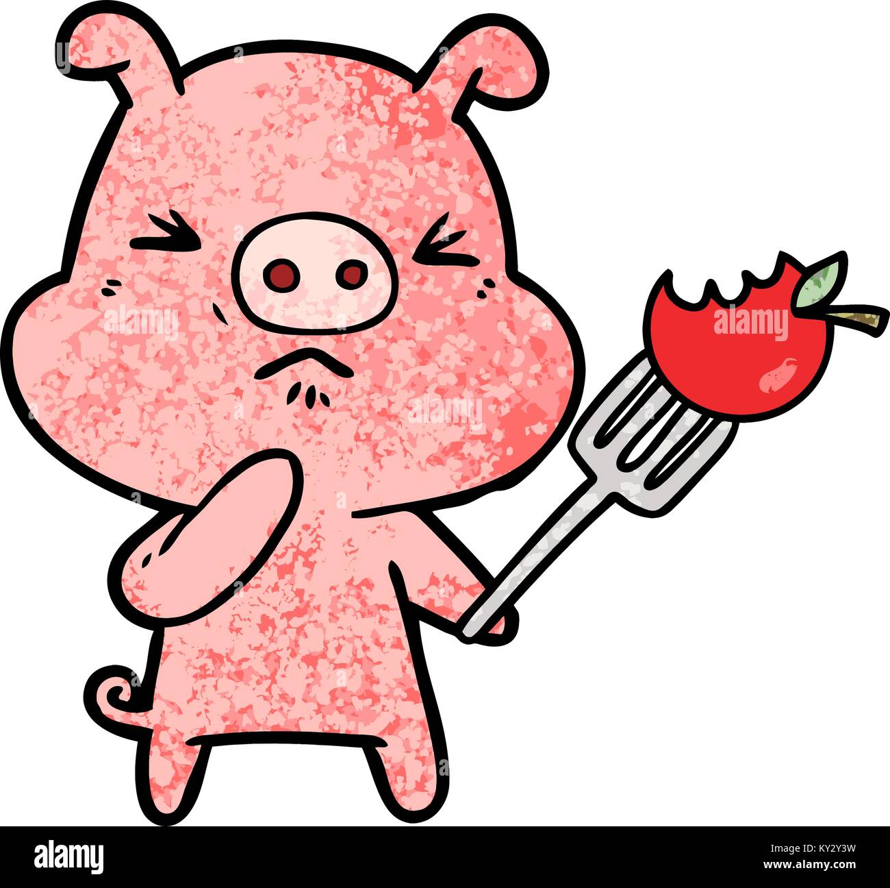 cartoon angry pig Stock Vector Image & Art - Alamy
