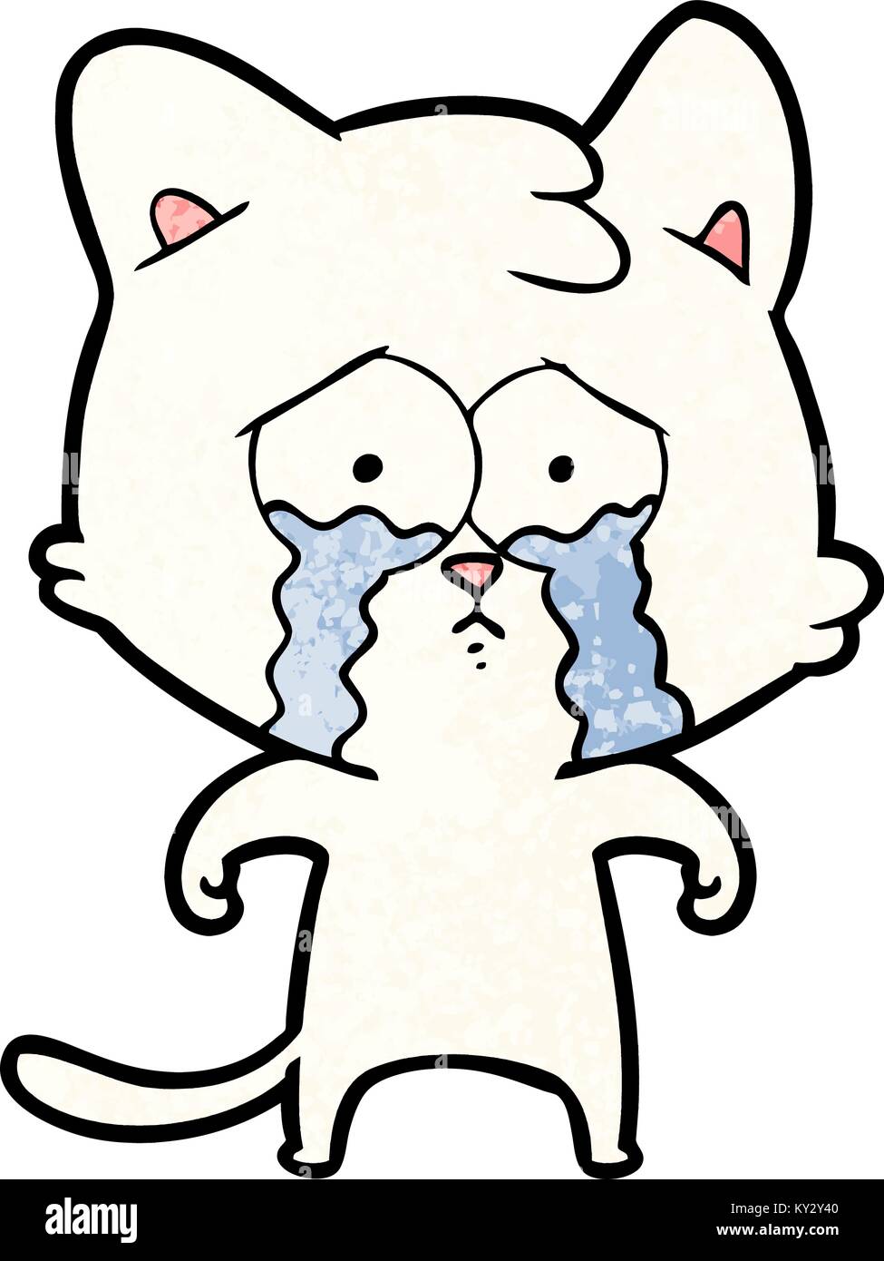 cartoon crying cat Stock Vector Image & Art - Alamy