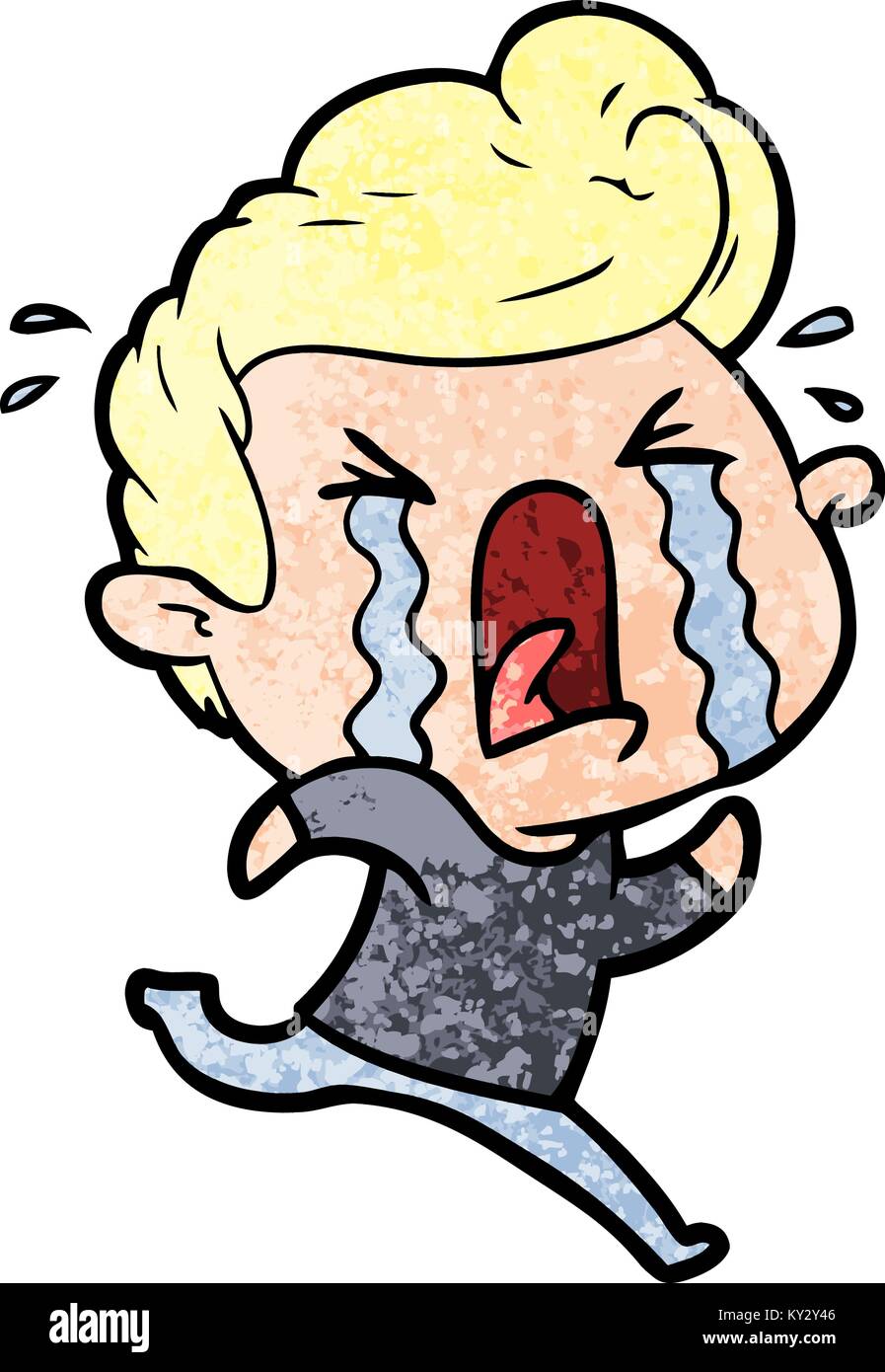 cartoon crying man Stock Vector Image & Art - Alamy