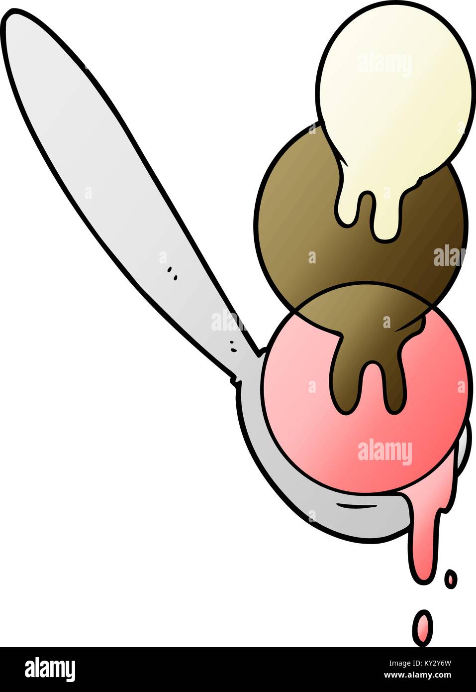 cartoon ice cream scoop Stock Vector Image & Art - Alamy