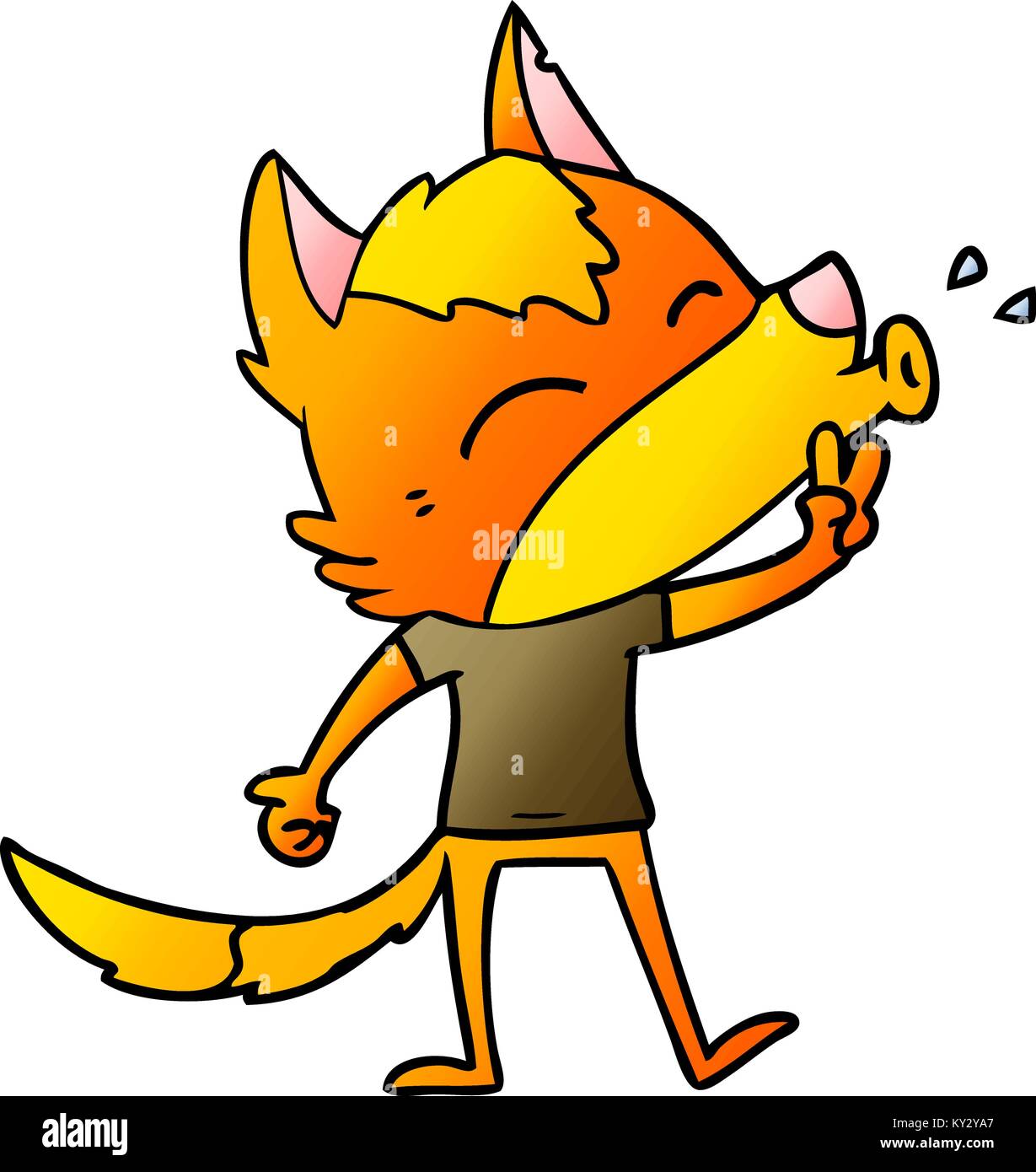 fox cartoon character Stock Vector Image & Art - Alamy