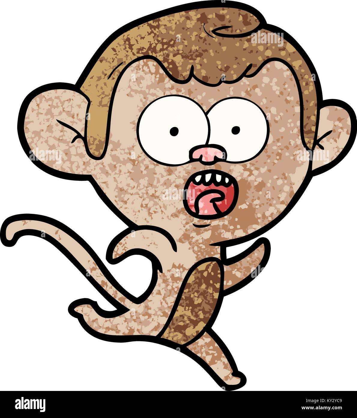 cartoon shocked monkey Stock Vector Image & Art - Alamy