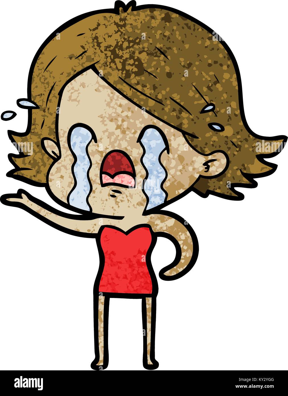 cartoon woman crying Stock Vector Image & Art - Alamy