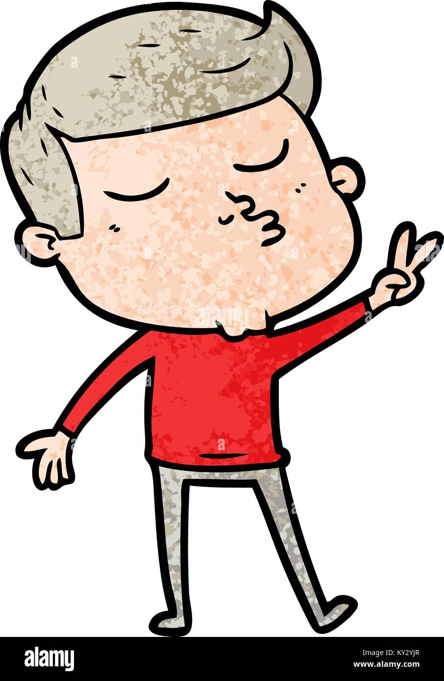 cartoon model guy pouting Stock Vector Image & Art - Alamy