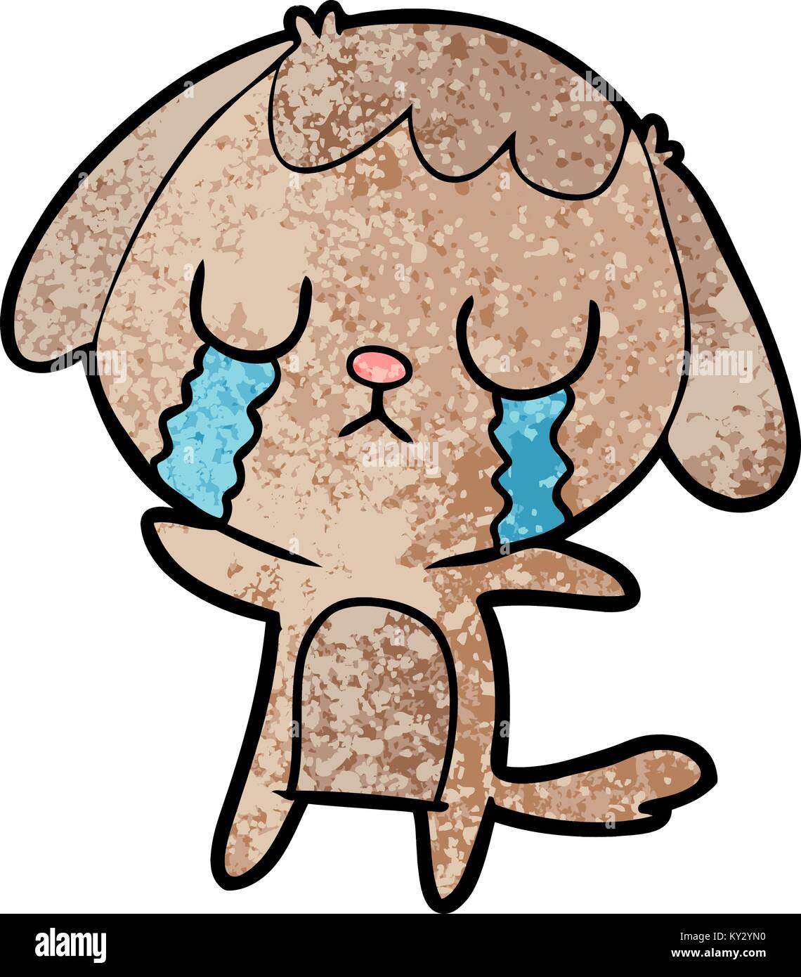 cute cartoon dog crying Stock Vector Image & Art - Alamy