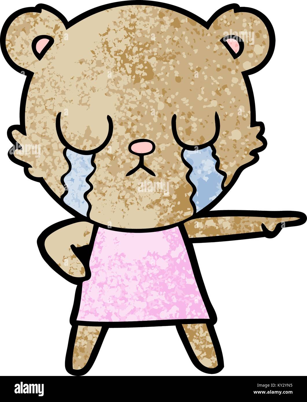 crying bear cartoon character Stock Vector Image & Art - Alamy