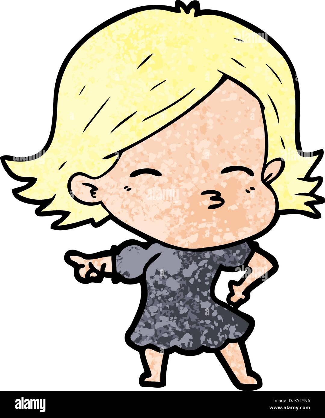 cartoon woman pointing Stock Vector Image & Art - Alamy