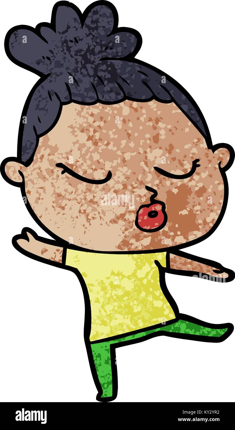 cartoon calm woman Stock Vector Image & Art - Alamy