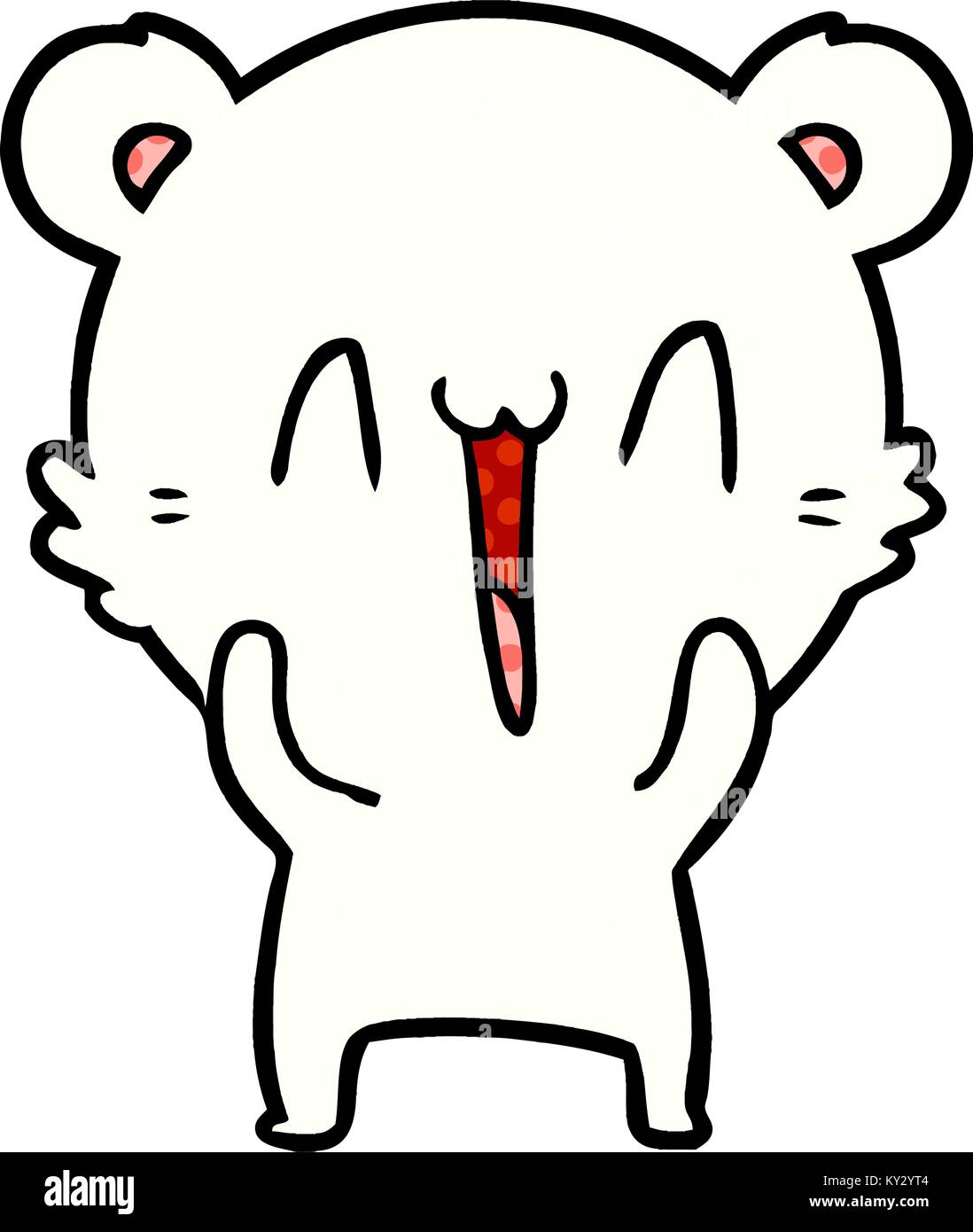 happy polar bear cartoon Stock Vector Image & Art - Alamy