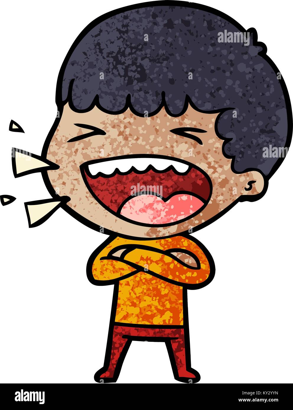 cartoon laughing man Stock Vector Image & Art - Alamy