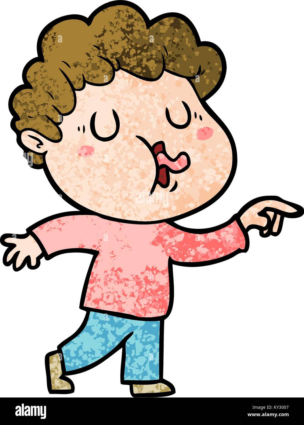 cartoon man singing Stock Vector Image & Art - Alamy