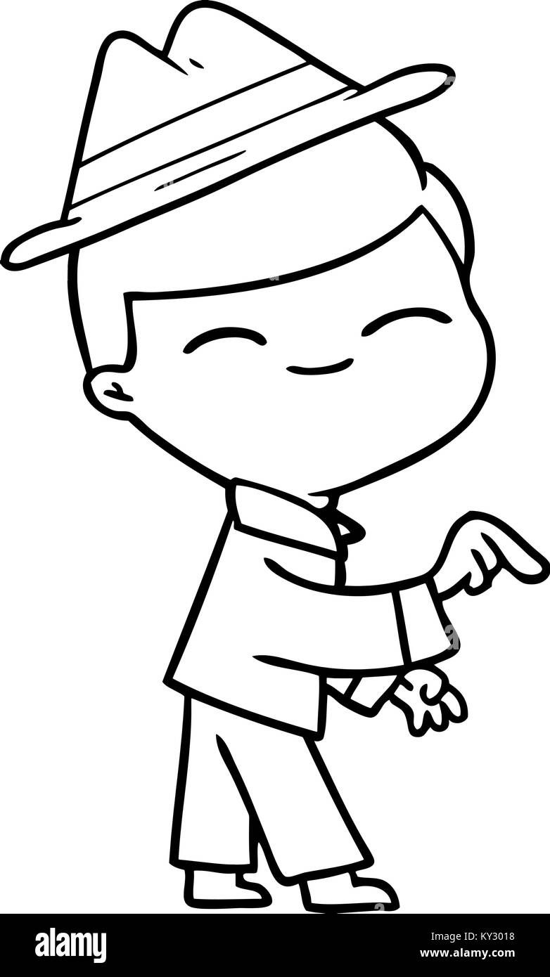 Smiling man pointing finger Black and White Stock Photos & Images - Alamy