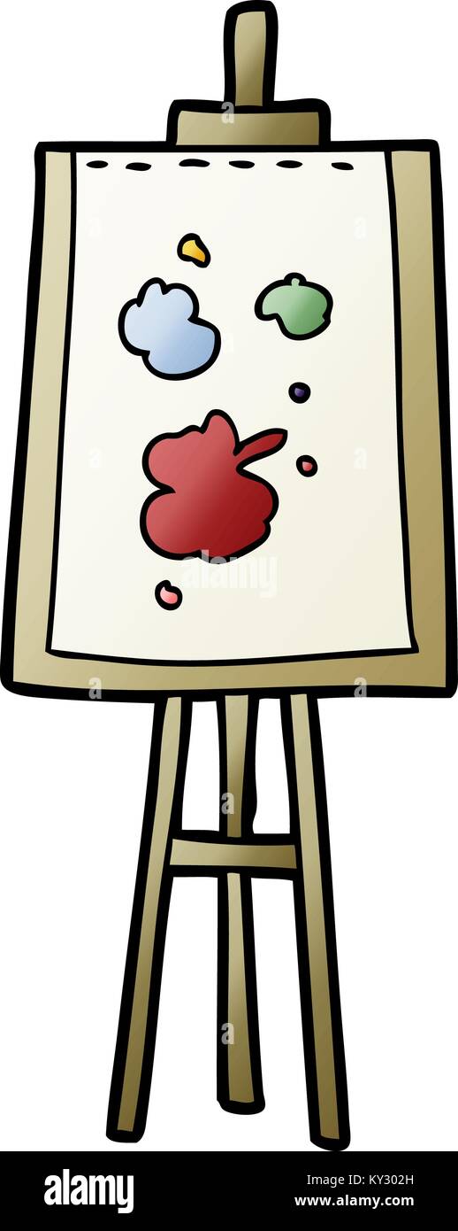 cartoon painting easel Stock Vector Image & Art - Alamy
