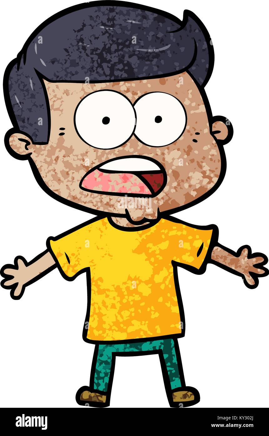 cartoon shocked man Stock Vector Image & Art - Alamy