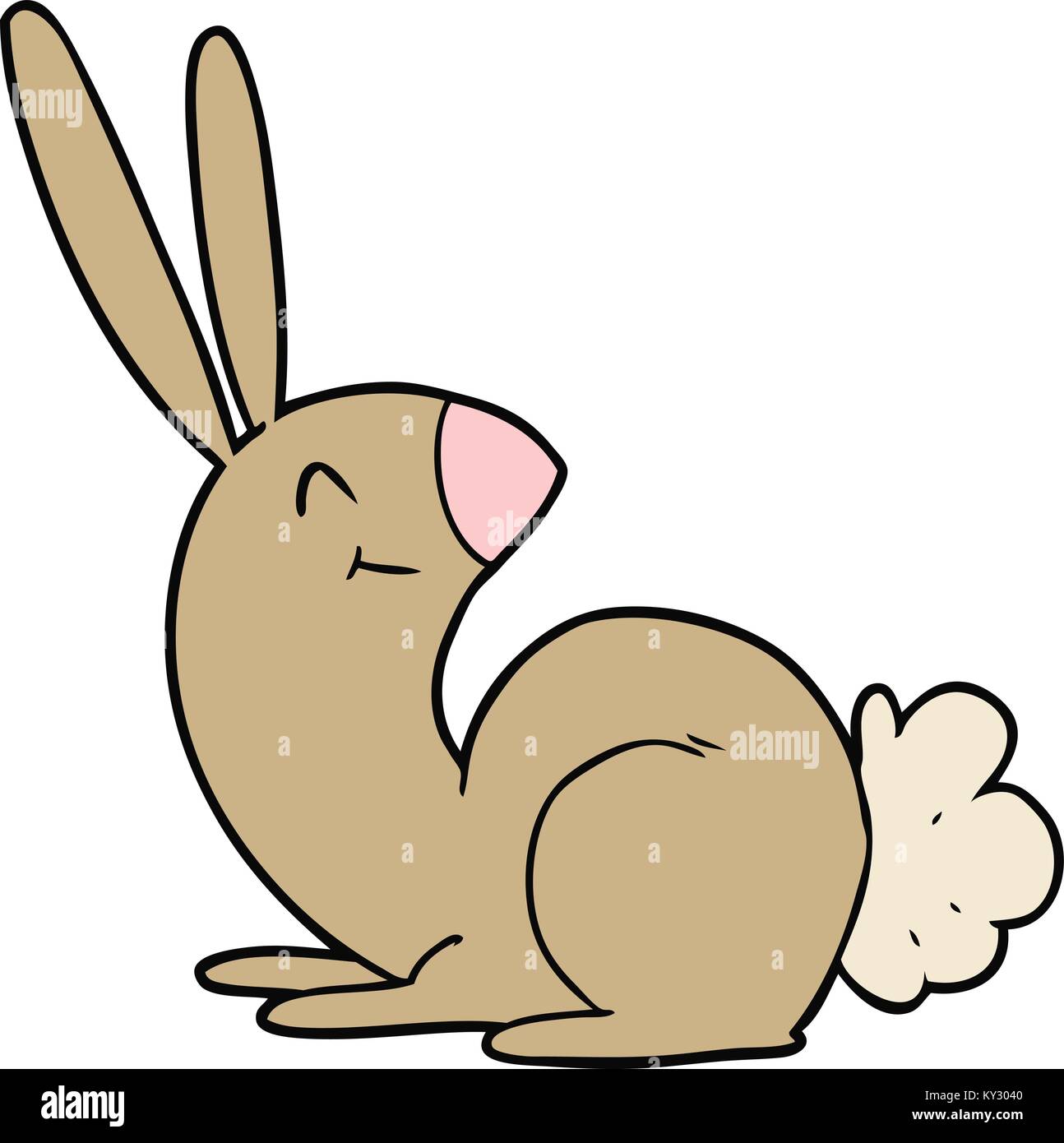 cute cartoon rabbit Stock Vector Image & Art - Alamy