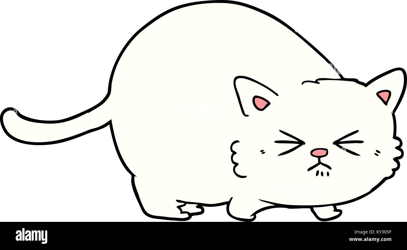 cartoon angry cat Stock Vector Image & Art - Alamy