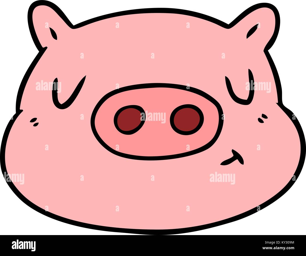 cartoon pig face Stock Vector Image & Art - Alamy