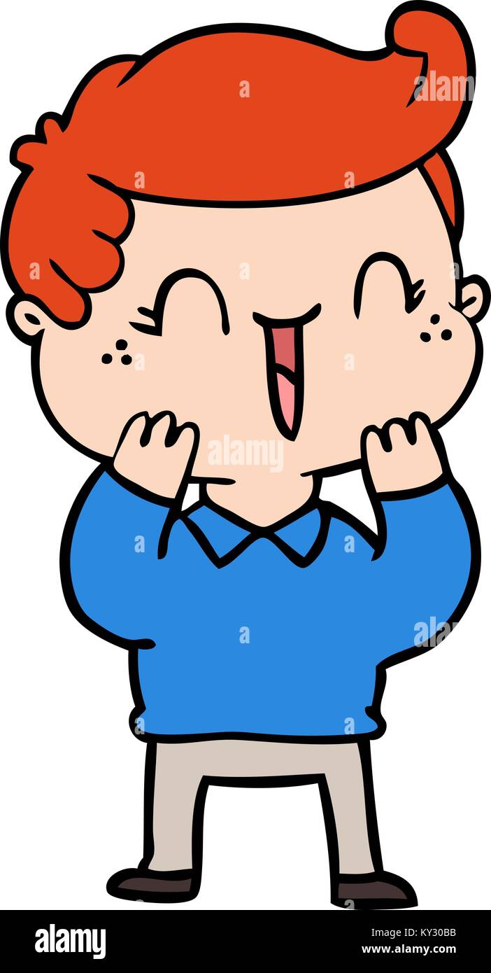 cartoon laughing boy Stock Vector Image & Art - Alamy