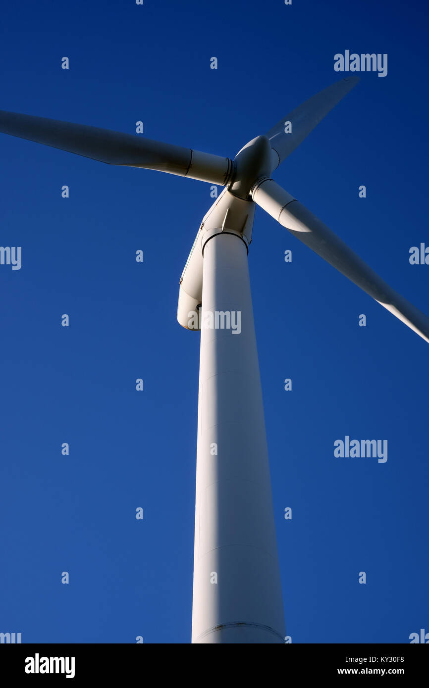 Looking up, Wind Turbine #3 (portrait Stock Photo - Alamy