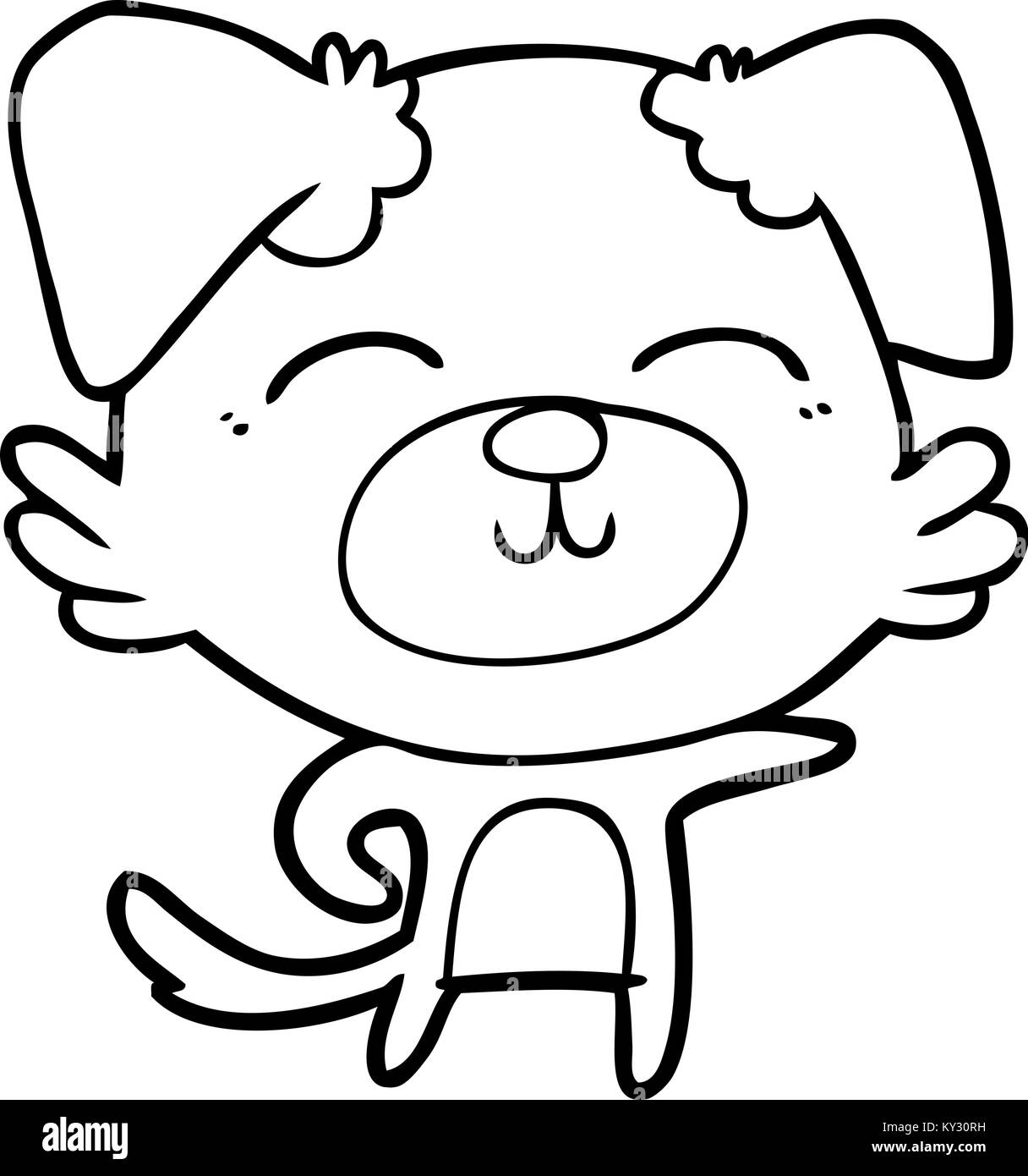 cartoon dog pointing Stock Vector Image & Art - Alamy