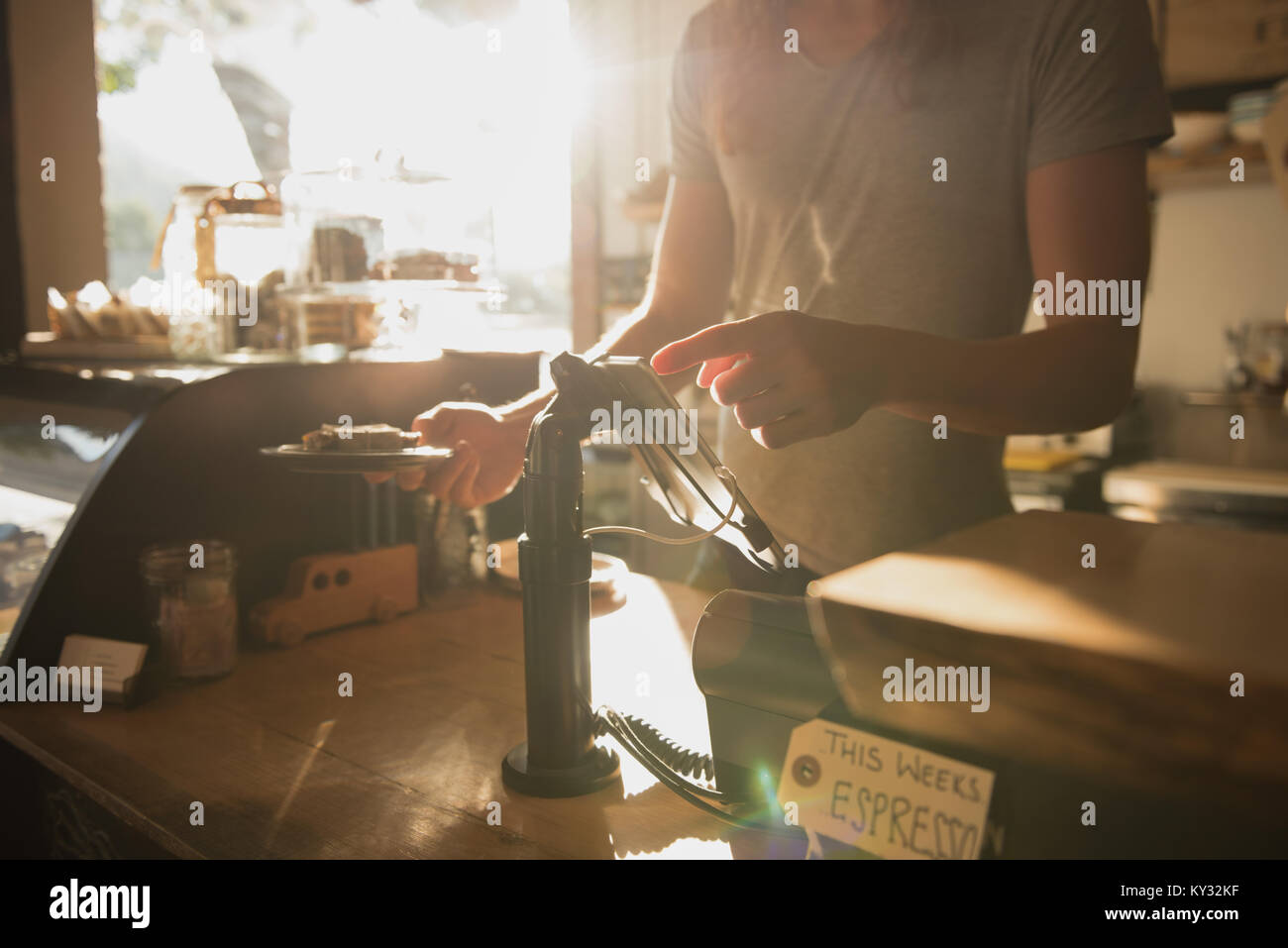 Waiter taking order tablet computer hi-res stock photography and images ...