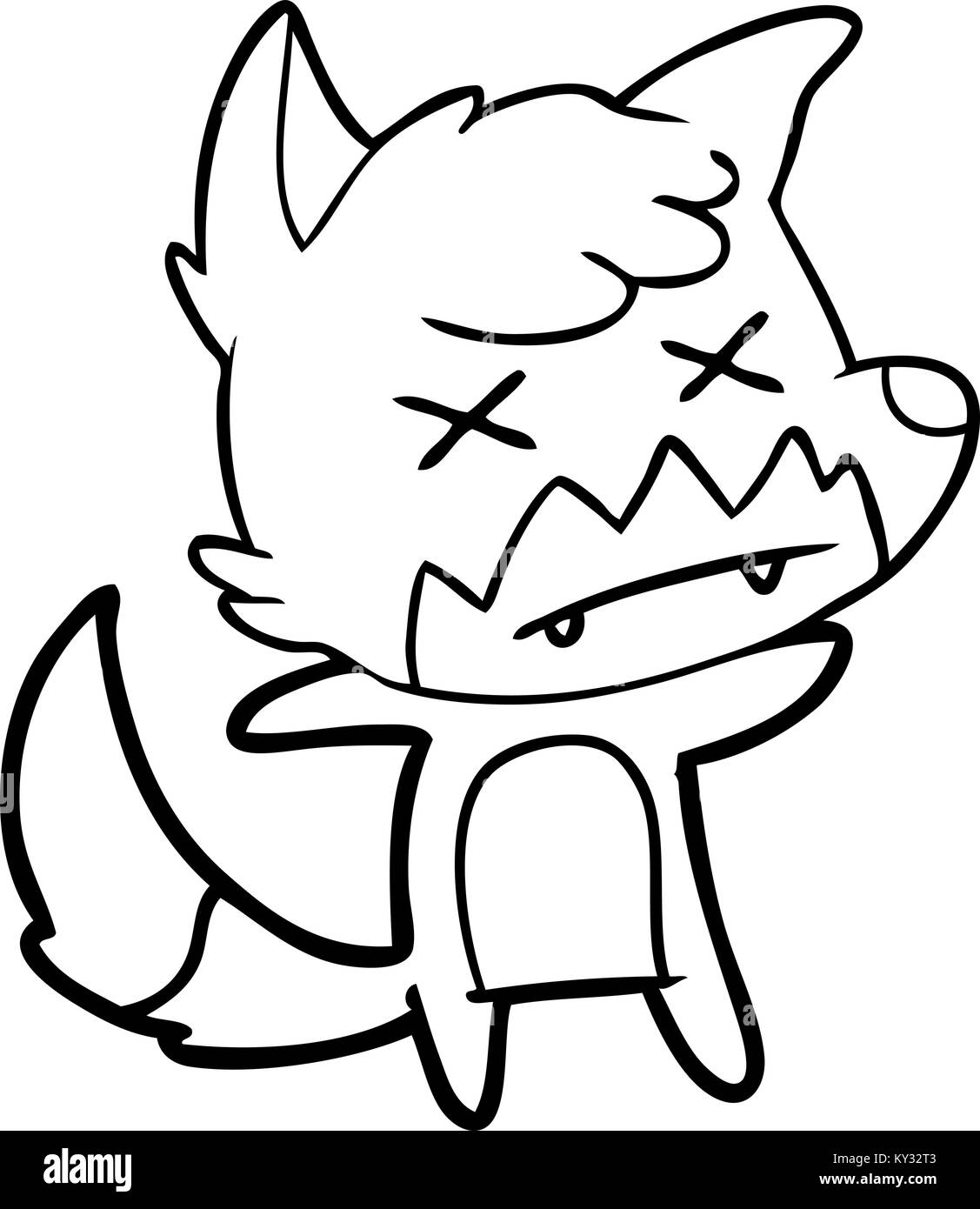 cartoon dead fox Stock Vector Image & Art - Alamy