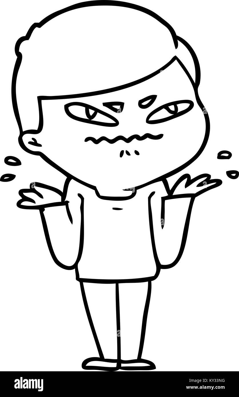 Exasperated Face Drawing