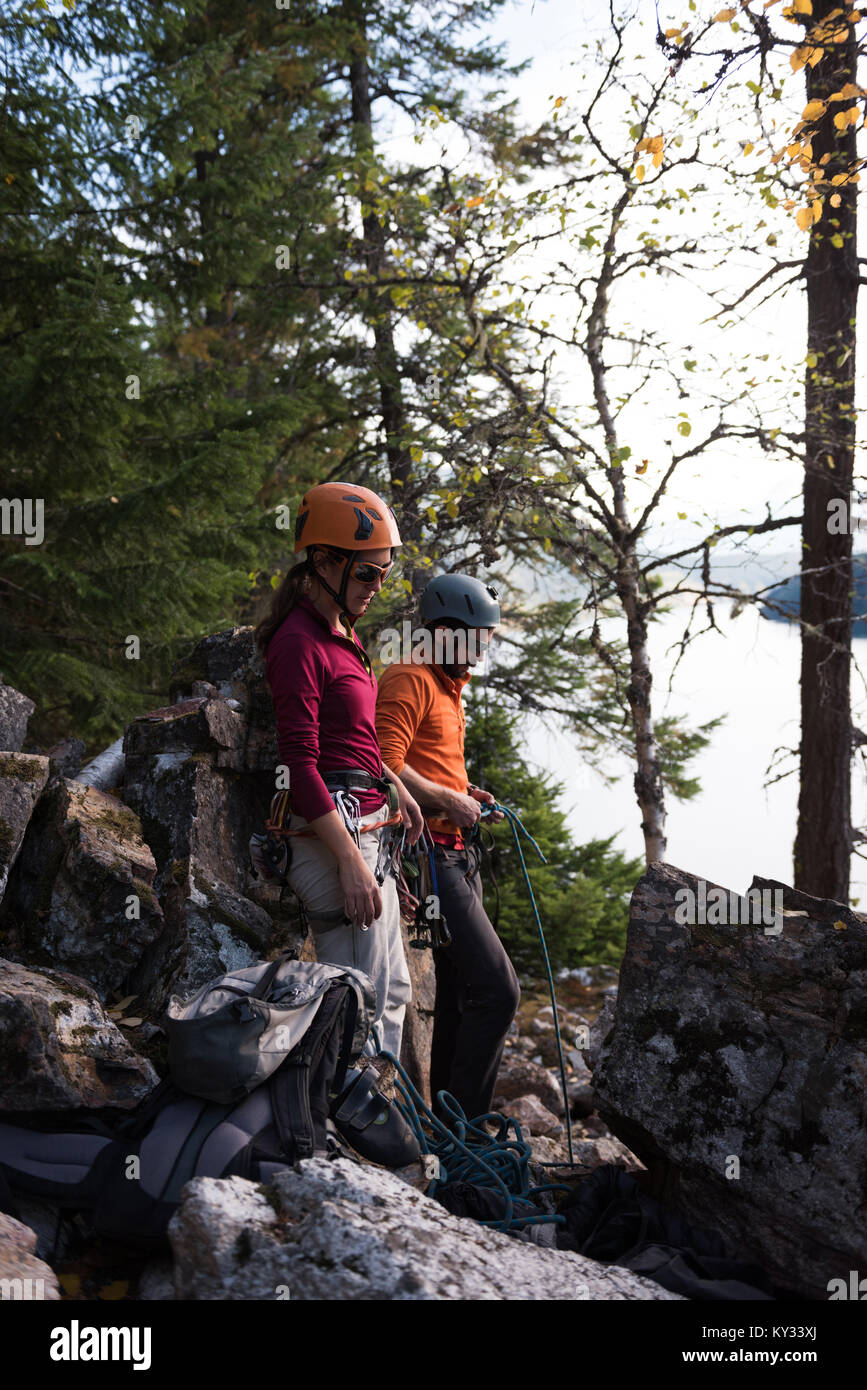 Preparing for climb hi-res stock photography and images - Alamy
