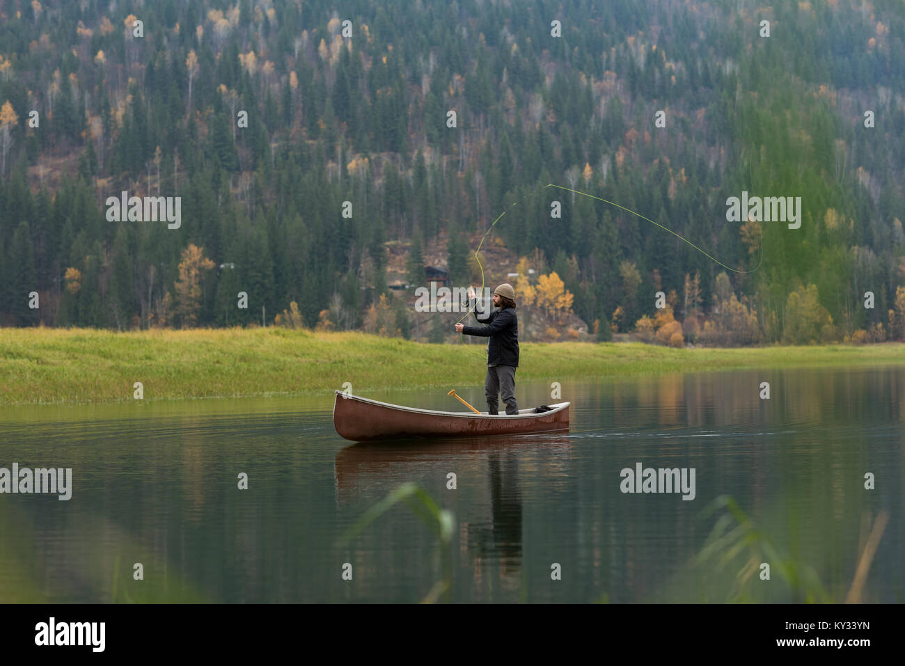 Man throwing bait hi-res stock photography and images - Alamy