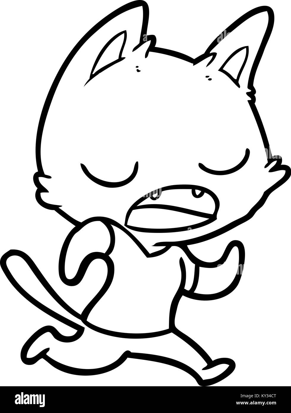 talking cat cartoon Stock Vector Image & Art - Alamy