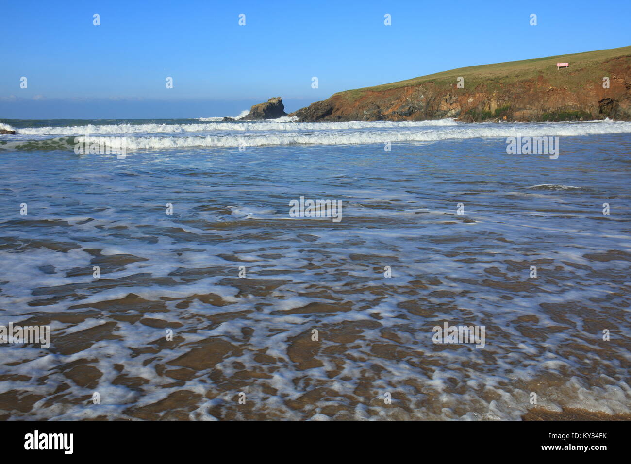 Trevone Bay, North Cornwall, England, UK Stock Photo - Alamy